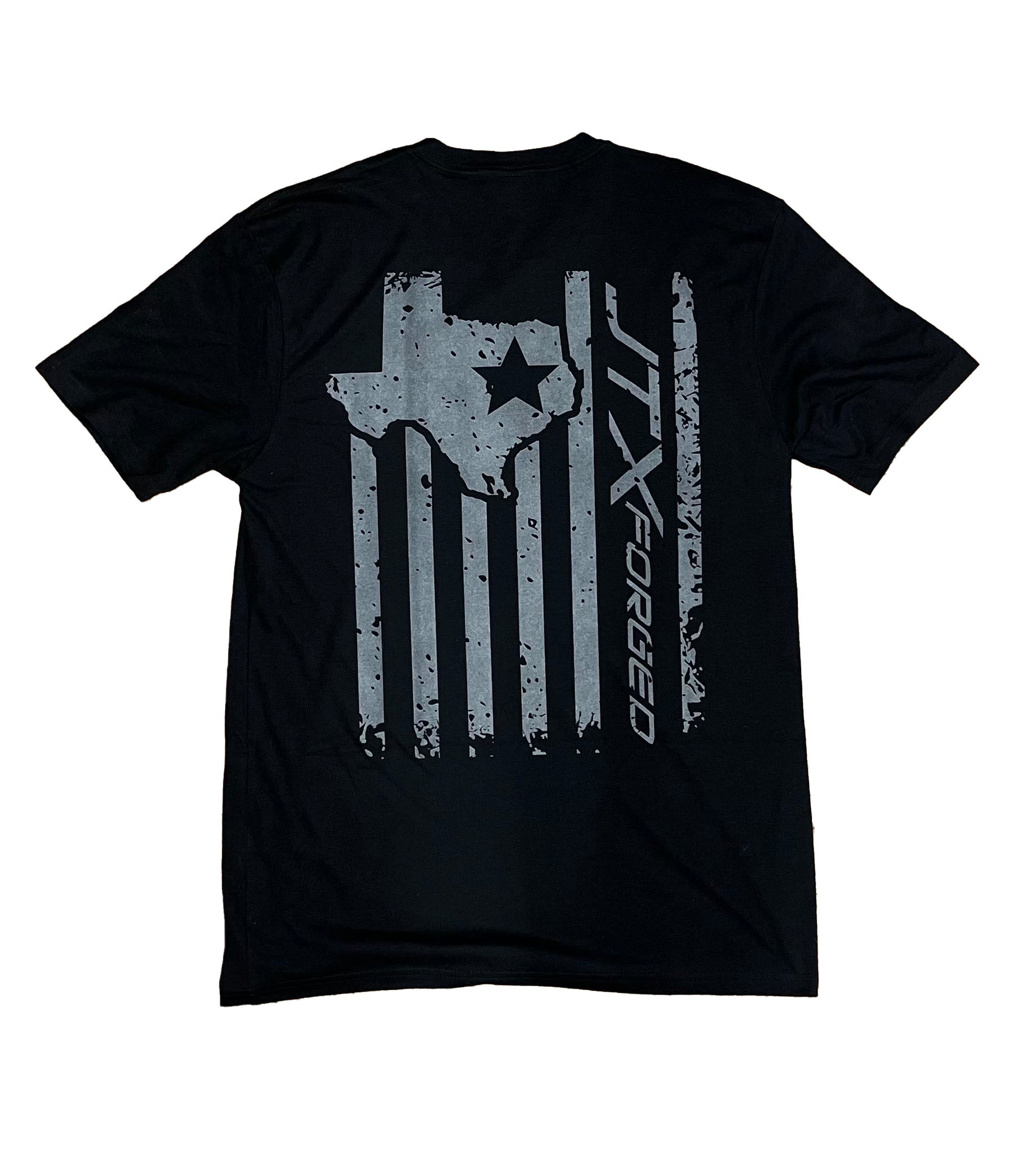 JTX Forged "Texas Flag" T-Shirt - GREY LOGO (Adult) – JTX Forged Merch